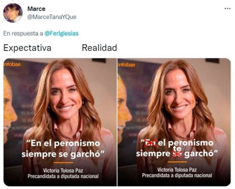 "En el peronismo siempre se garchó": estallaron los memes por la frase de Tolosa Paz ...