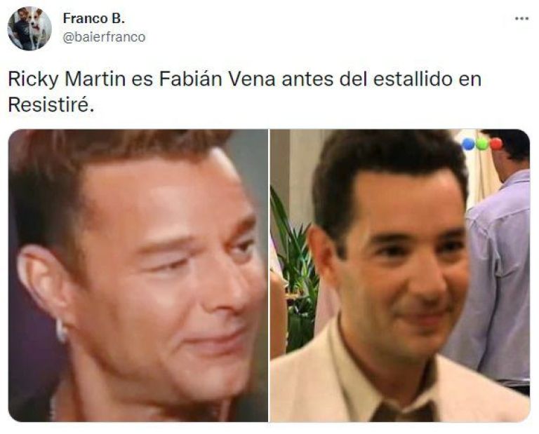 Ricky Martin se convirtió en meme porque se habría retocado la cara ...