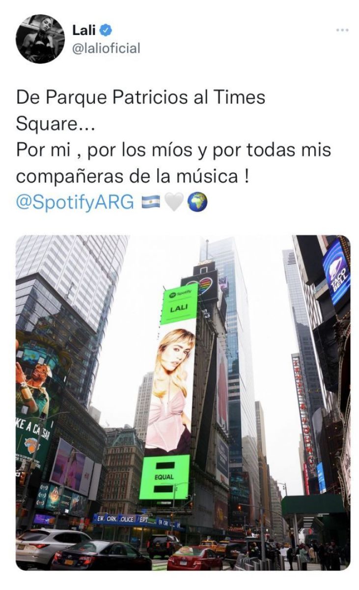 Lali Espósito: "De Parque Patricios al Times Square" | HaceInstantes ...