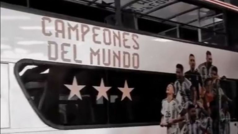 [VIDEO] Así será el micro con el que festejará la Selección Argentina ...